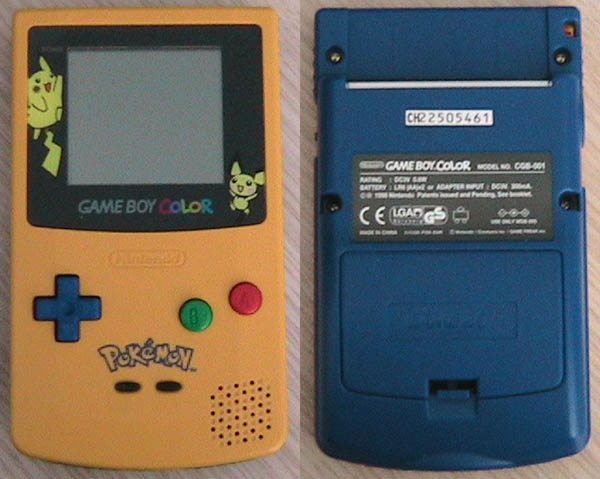 couleur design pokémon notez que les boutons et la croix